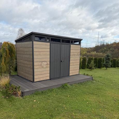 Duży domek narzędziowy Keter Signature Pent 11x7 Ashwood (7,5m2 ...