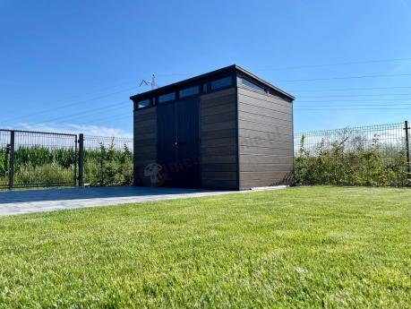 Duży domek narzędziowy Keter Signature Pent 11x7 Walnut Brown (7,5m2 ...