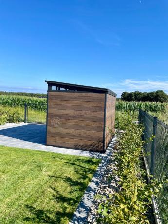 Duży domek narzędziowy Keter Signature Pent 11x7 Walnut Brown (7,5m2 ...