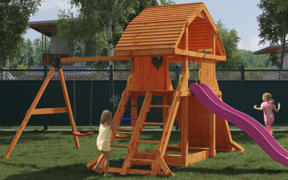 Drewniany plac zabaw dla dzieci Giant Move Fungoo - Meblobranie.pl