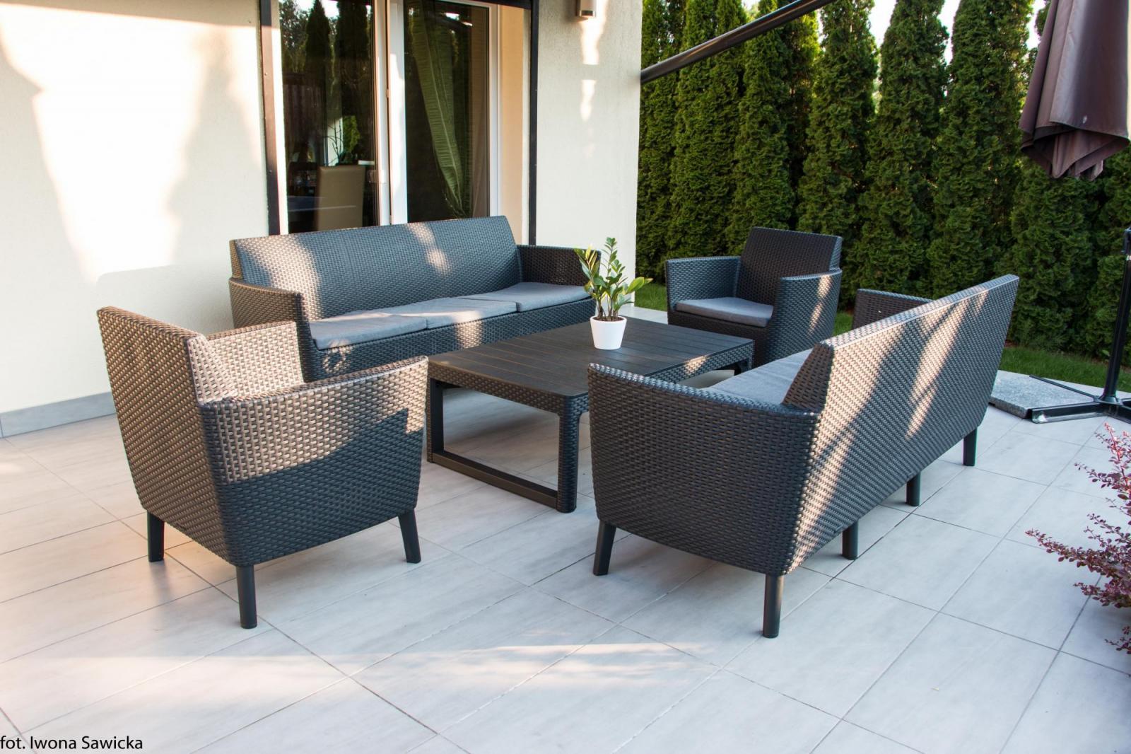 Zestaw ogrodowy z podnoszonym stolikiem Meblobranie SFLM - Meblobranie.pl