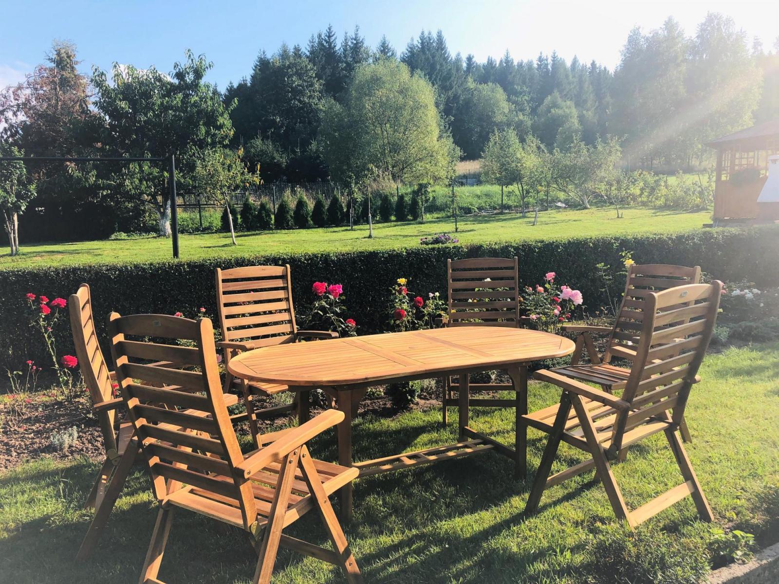 Zestaw ogrodowy drewniany składany AK 190SR/511K - Meblobranie.pl