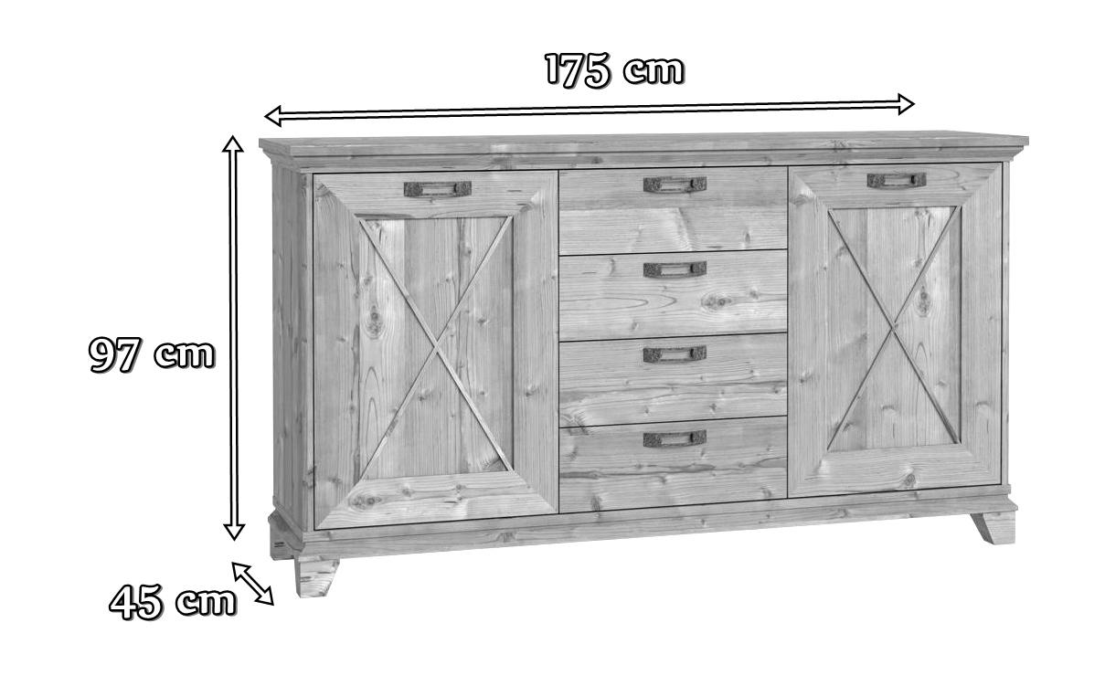 Komoda Nepal EPLK235 Forte - Meblobranie.pl