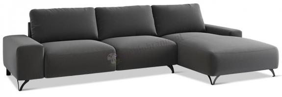 Ciemnoszary narożnik Falco na nóżkach 317x179cm prawy - Meblobranie.pl