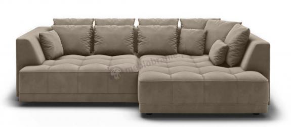 Prawy narożnik Tiga z elektrycznie regulowanym siedziskiem 286x207cm ...