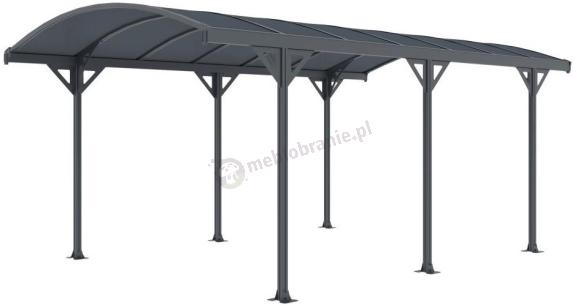 Aluminiowa wiata garażowa wolnostojąca 3x5m Axel - Grey - Meblobranie.pl