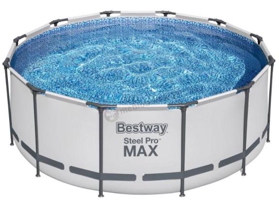 Bestway Zestaw Okrągły basen na stelażu BESTWAY 366x122cm Steel Pro MAX